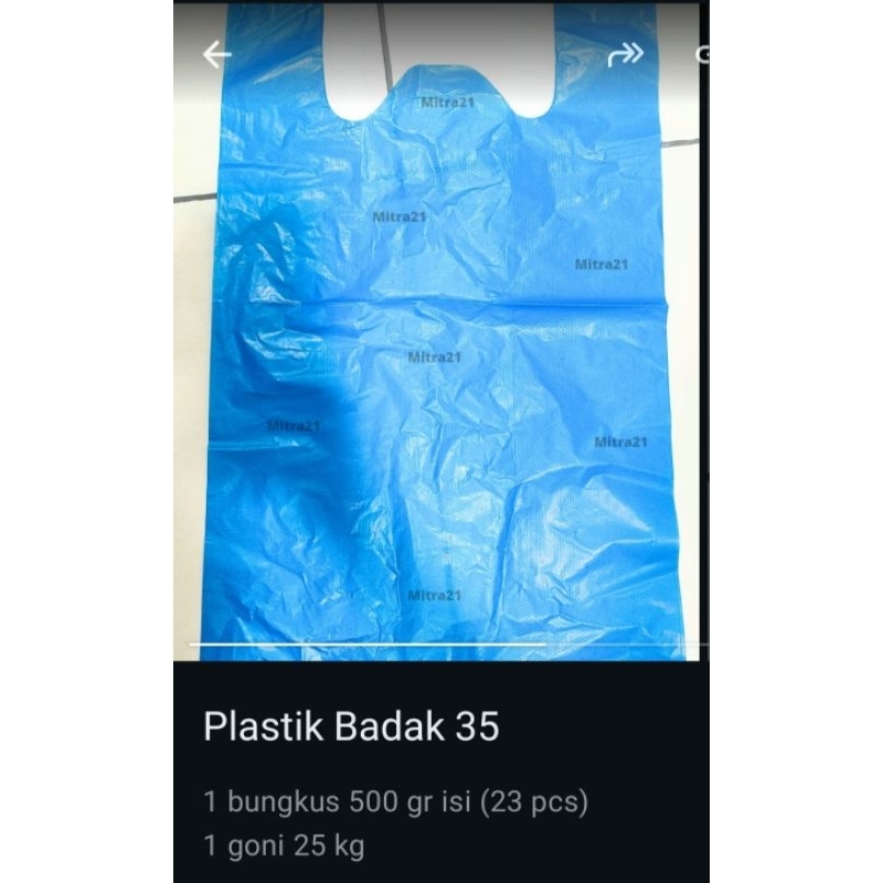 Jual plastik Asoy cap Badak Laut UK 35/10kg | Shopee Indonesia