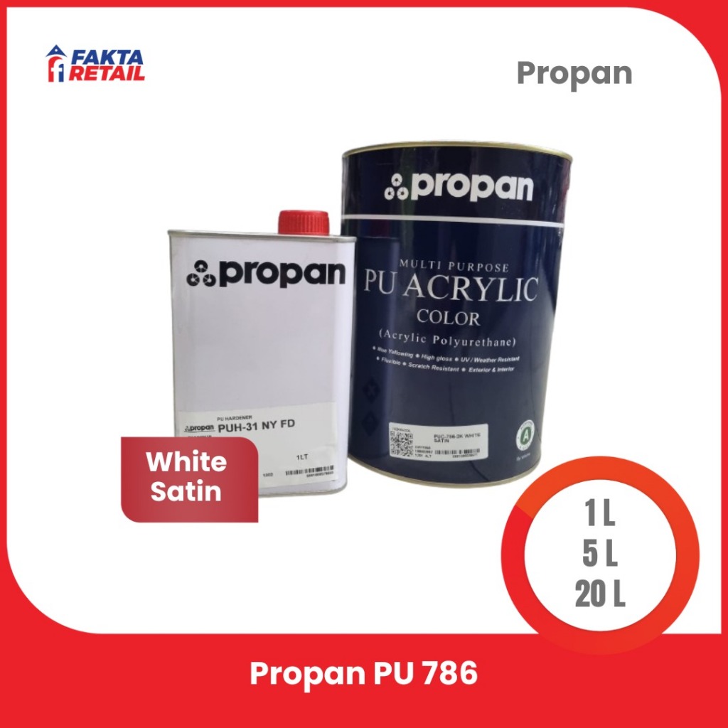 Jual Propan PU 786 White Satin 20 Liter - Cat Poliuretan Tahan Lama ...