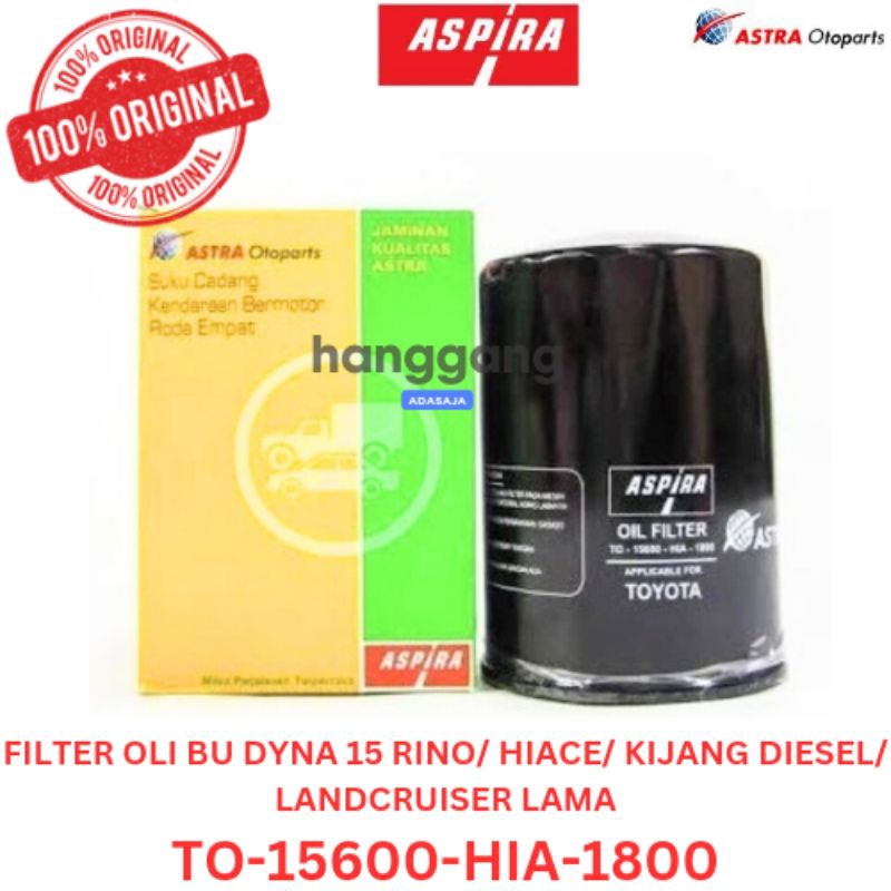 Jual Filter Oli Mobil Toyota BU 15 DYNA RINO HIACE KIJANG DIESEL ...