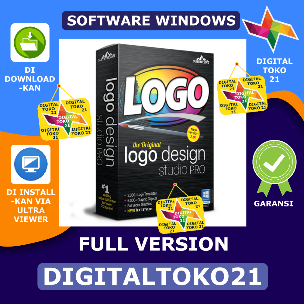 Jual [Diinstallkan] Summitsoft Logo Design Studio Pro Platinum / Vector ...