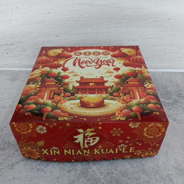 Jual Dus Kue Imlek 20 x 20 x 10 cm Cake Box Chinese New Year Mewah ...