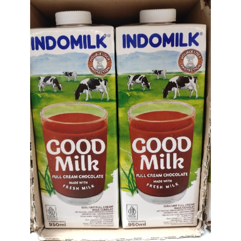 Jual INDOMILK UHT 950ML GOOD MILK COKLAT | Shopee Indonesia