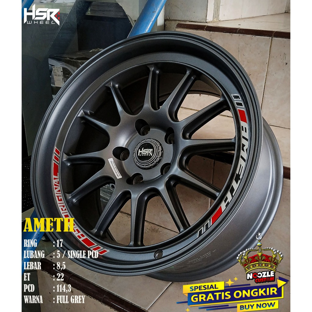 Jual Velg Mobil R17 Lubang 5 Bisa untuk innova Civic Turbo Pelek Racing ...