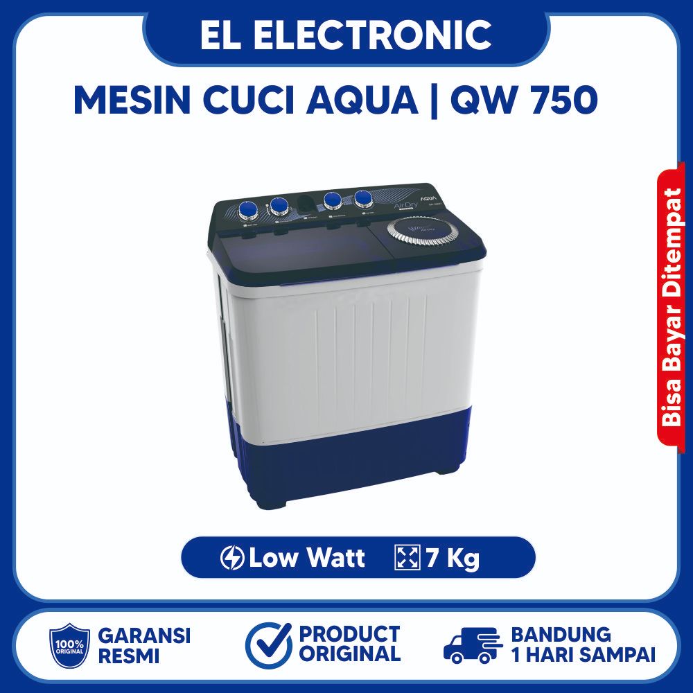 Jual Mesin cuci AQUA 7KG 2 tabung type 750 XT | Shopee Indonesia