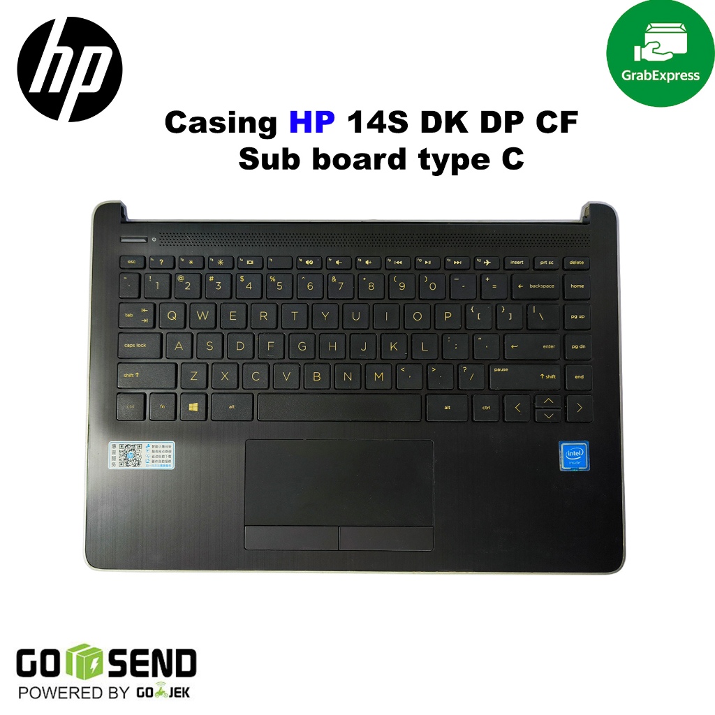 Jual Casing Keyboard + Bawah / Bottom + Palmrest Laptop HP 14s CF CR DP ...