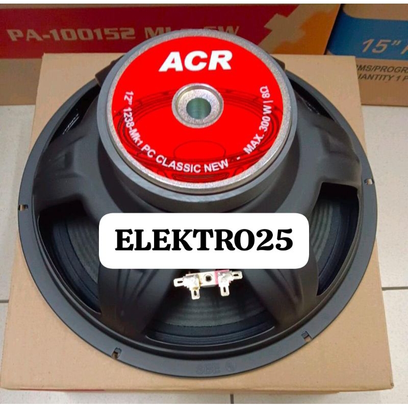 Jual SPEAKER ACR 12 INCH 1238-MK1 PC CLASSIC NEW ACR FULLRANGE 300 WATT | Shopee Indonesia