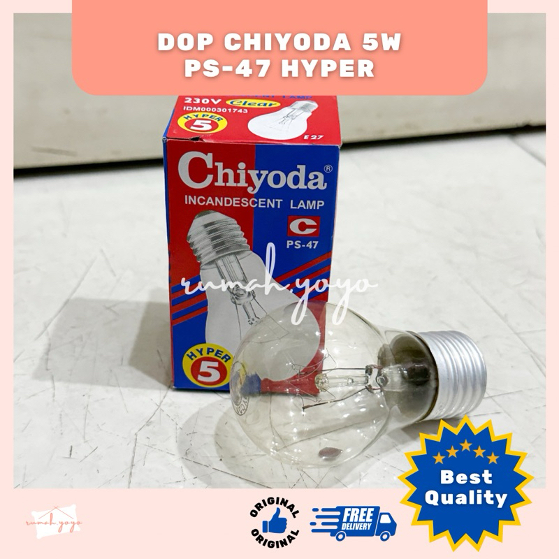 Jual Lampu Dop Chiyoda Hyper 5W PS-47 / Lampu Ayam | Shopee Indonesia