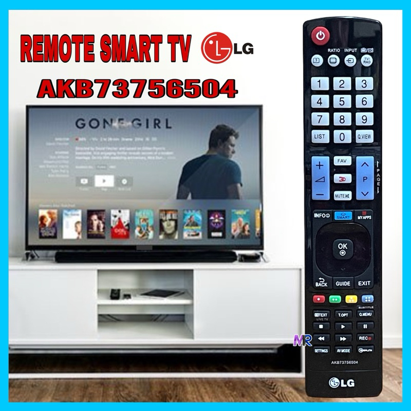 Jual REMOT REMOTE TV LG LCD LED SMART TV 3D AKB73756504 II | Shopee ...