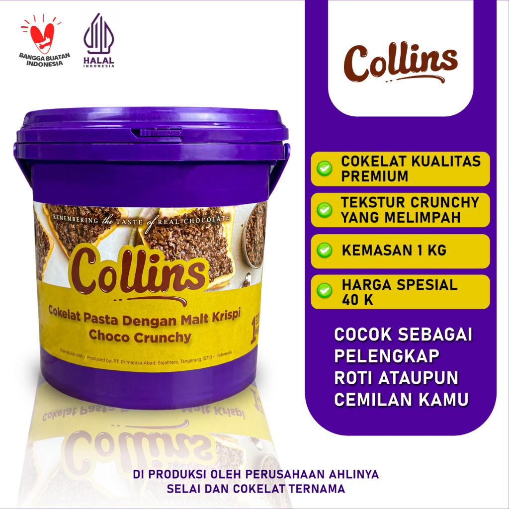 Jual Collins Choco Chruncy 350gr / 1kg - KEMASAN TOPLES | Shopee Indonesia