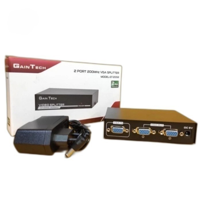 Jual GAINTECH VGA SPLITTER 200MHZ 2 PORT / 4 PORT / 8 PORT | Shopee ...