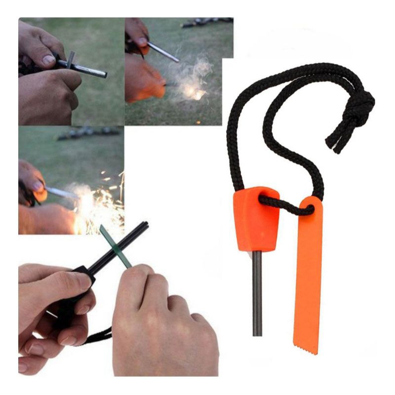 Jual Fire starter pematik api outdoor survival magnesium flint stone ...