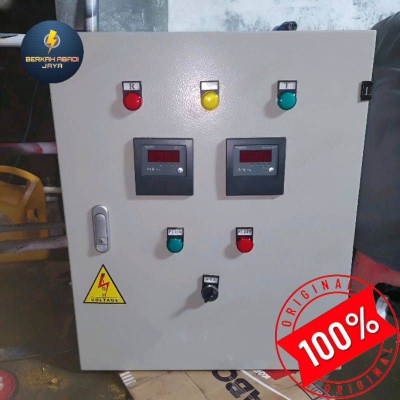 Jual panel penerangan 3phase 50amper + distribusi digital meter ...