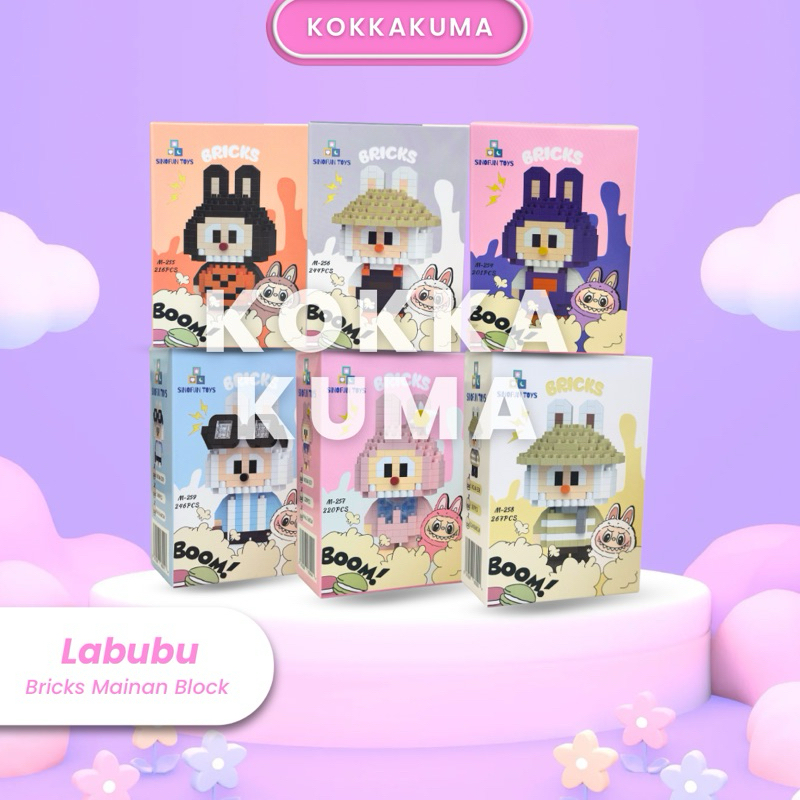 Jual ( KKM ) Labubu Bricks BOOM Series Mainan Anak Blocks Lucu Murah ...