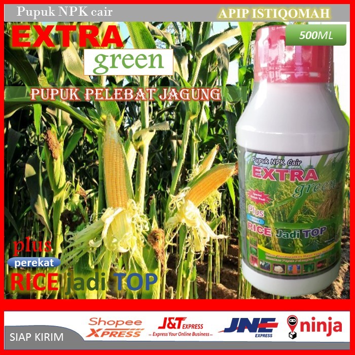 Jual Extra Green Pupuk NPK Cair Rice Jadi Top 500ML pupuk penyubur tanaman jagung | Shopee Indonesia