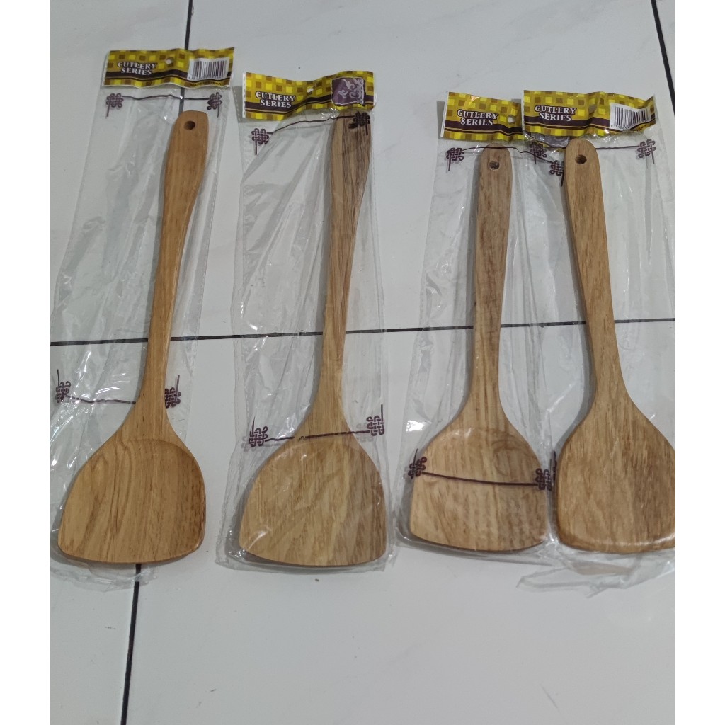 Jual Sendok goreng bambu / sodet sutil kayu bambu / Sendok kayu ...