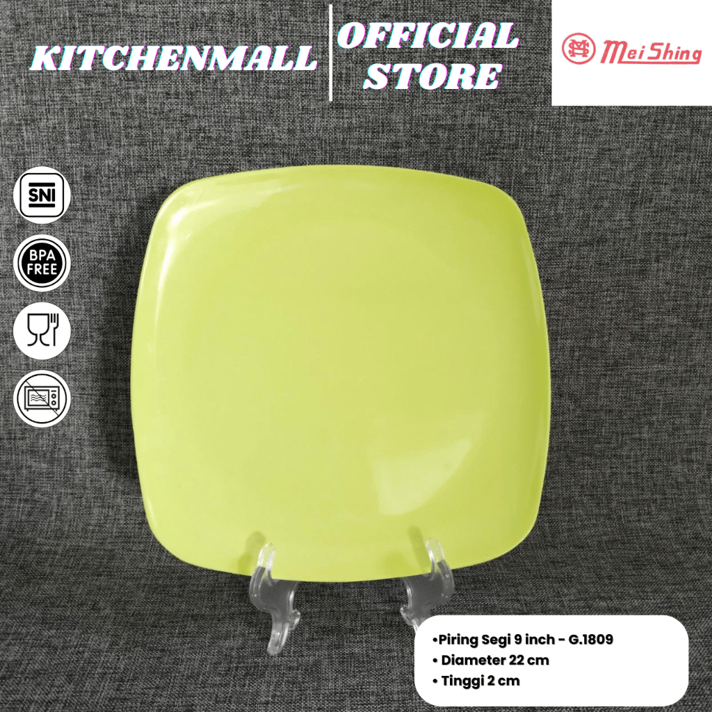 Jual MEISHING Piring Melamin Persegi 9 Inch Polos - Type G1809 | Shopee ...