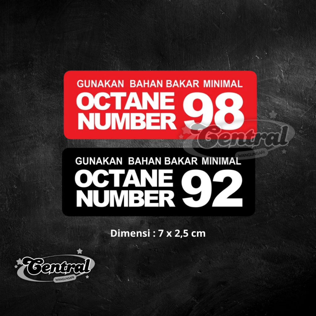 Jual Sticker Stiker Kaca Mobil Sticker Gunakan Bahan Bakar Octane ...