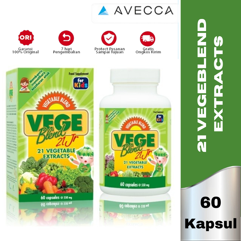 Jual ED Feb 2026 Vegeblend 21 Junior Isi 60 Kapsul (Suplemen Sayuran ...