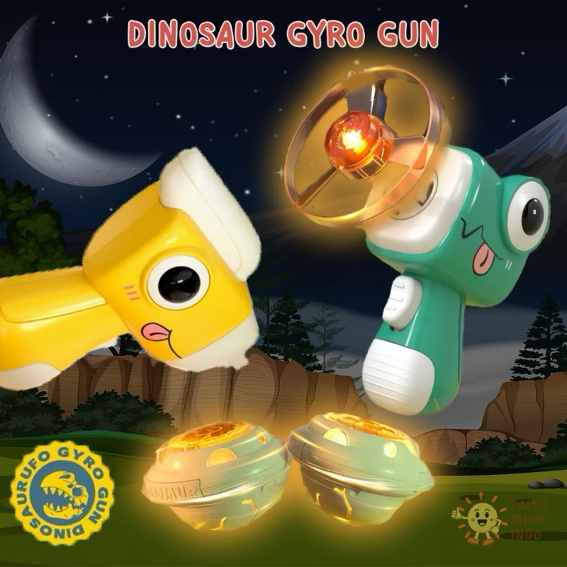 Jual Mainan Gangsing Terbang Dinosaurus Ufo Gyro LED | Shopee Indonesia