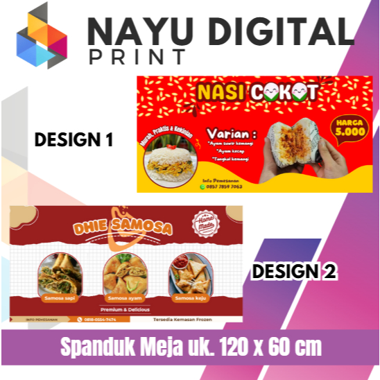 Jual Spanduk banner meja uk. 120 x 60 cm | Shopee Indonesia