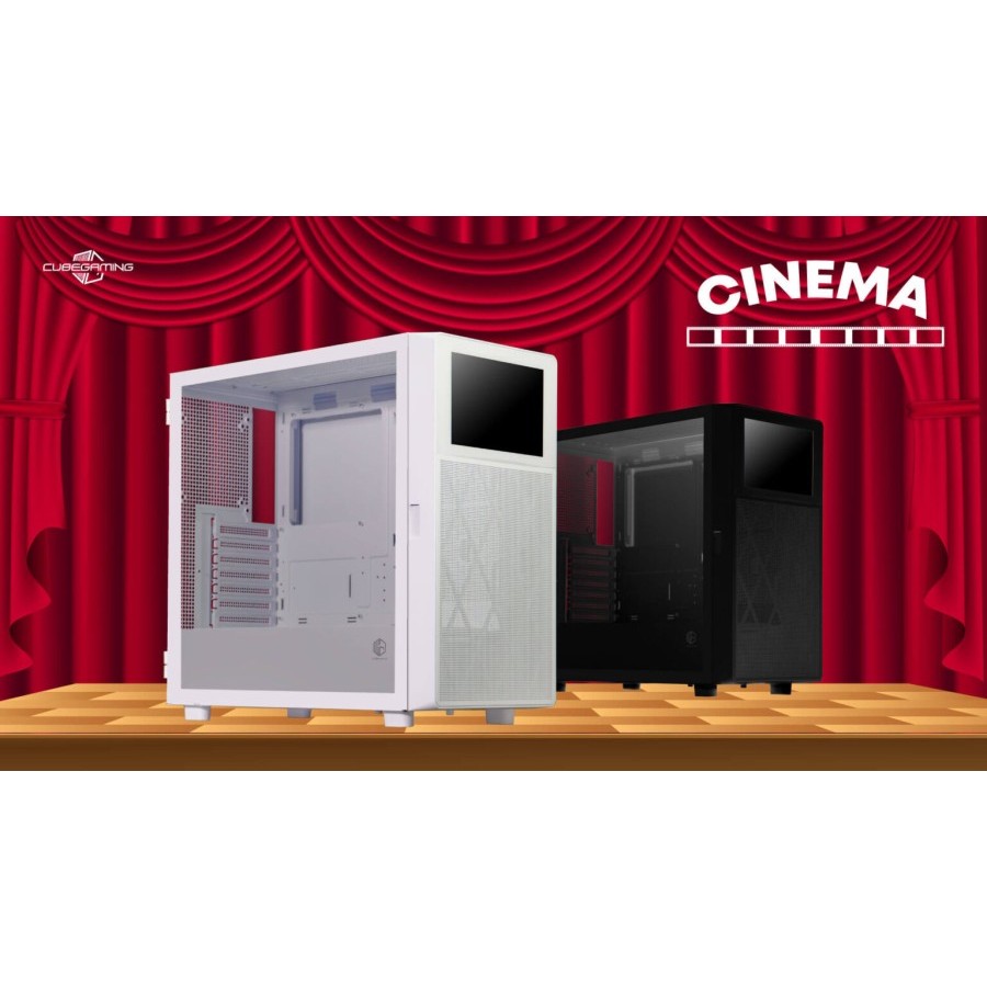Jual Casing PC Cube Gaming CINEMA ATX Front Panel WITH DISPLAY FRONT IT ...