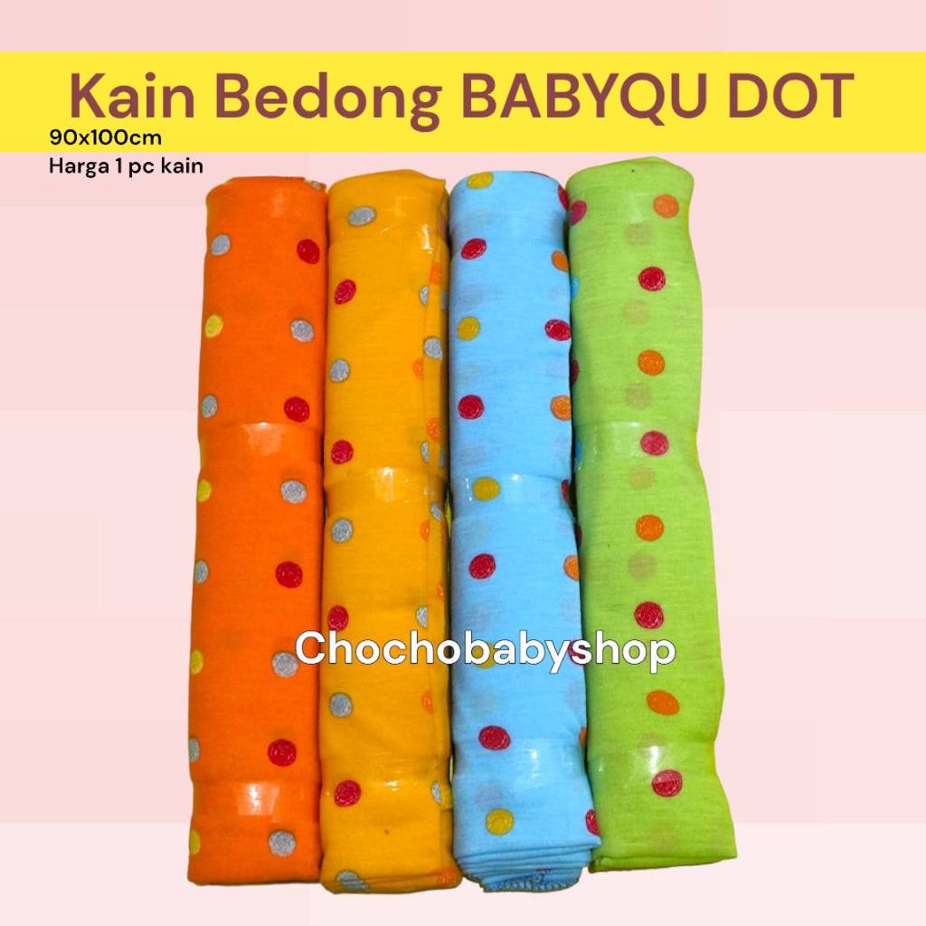 Jual Kain Bedong BABYQU POLKADOT / Kain Bedong Bayi Baru Lahir BABYQU ...