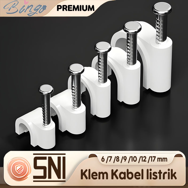 Jual Klem Kabel Listrik 6 /7 /8 /9 /10 /12 /17 mm 50 PCS / Klem Paku ...