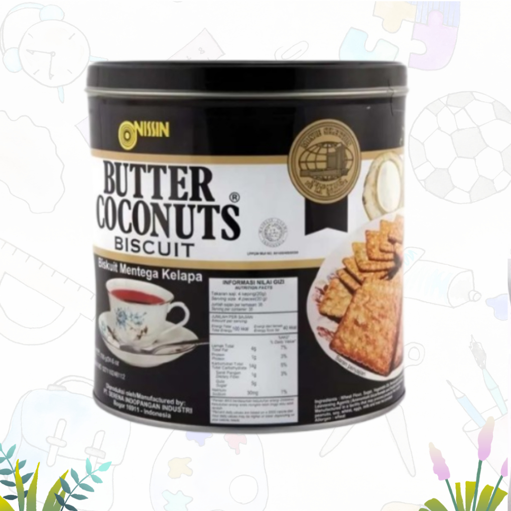 Jual Nissin Butter Coconut Roti Kaleng 650gr | Shopee Indonesia