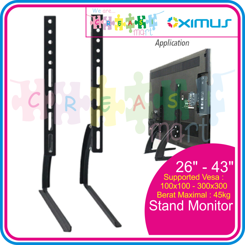 Jual Bracket Meja / Duduk TV Stand Kaki Monitor/TV/LCD/LED/Plasma 26 ...