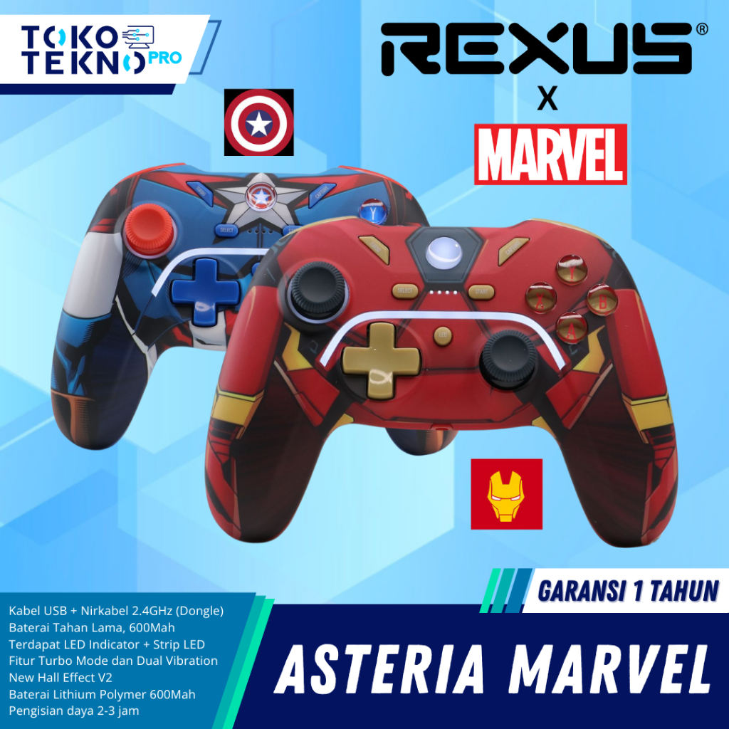 Jual Rexus Daxa Asteria Marvel Limited Edition V2 Gen 2 AX1 Wireless ...
