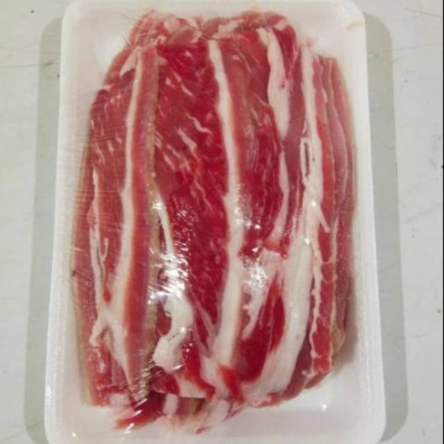 Jual Beef Slice Fatty (U.s Shortplate) (Frozen) 1 kg | Shopee Indonesia