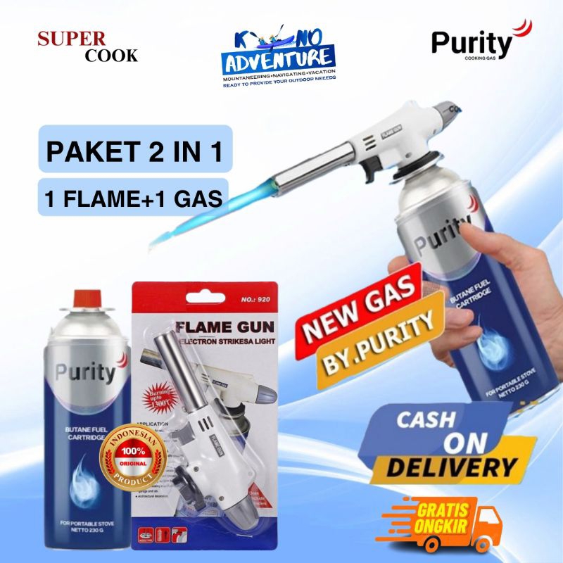 Jual Flame Gun Gas Torch Blow Torch Kepala Las Pemantik Otomatis 920 ...
