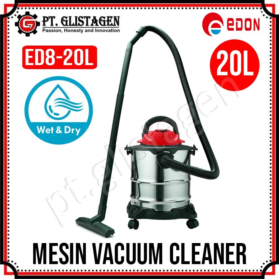 Jual Edon ED8-20L Vacuum Cleaner 20 Liter Wet and Dry Vacum Penyedot Debu 20liter Mesin ...