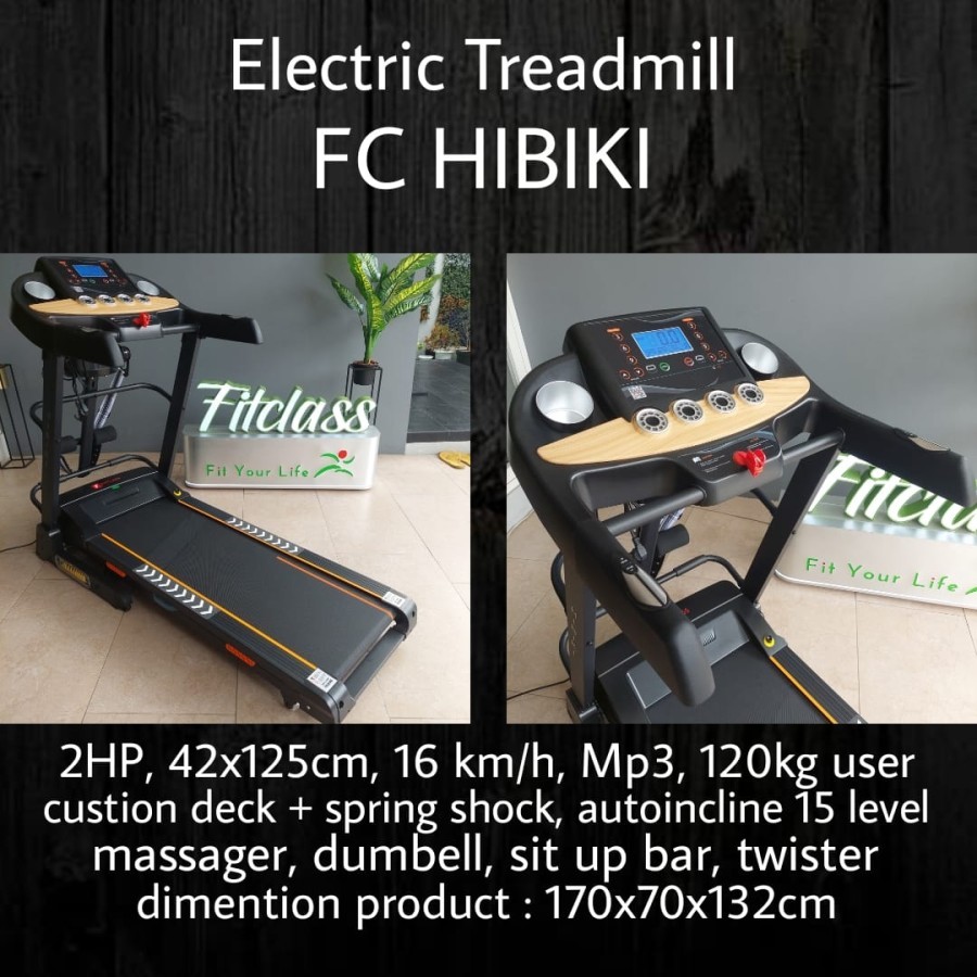 Jual Alat Olahraga Treadmill Elektrik [ Hibbiki ] Surabaya | Shopee ...