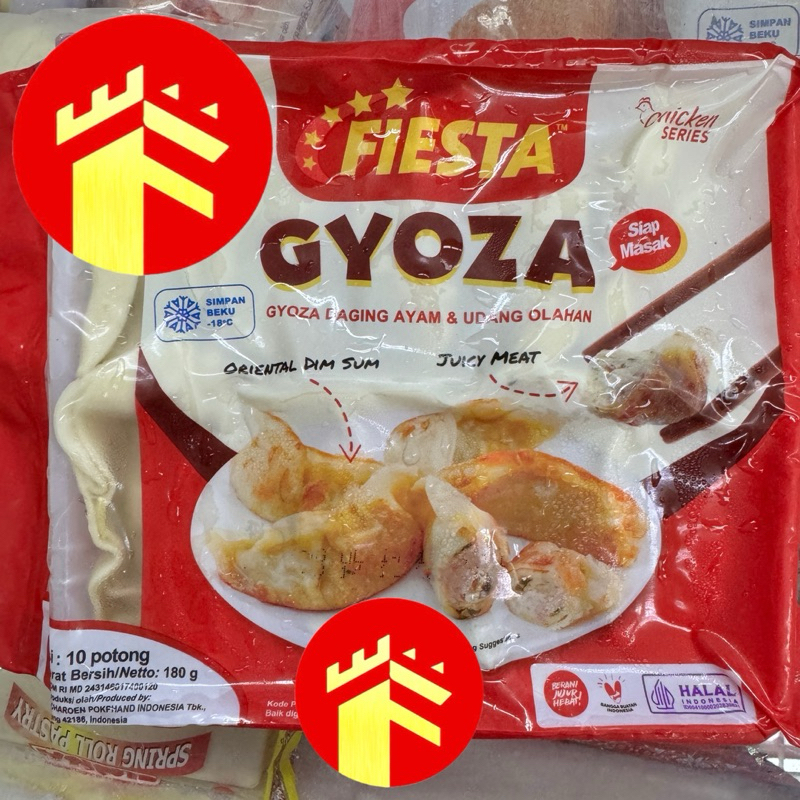 Jual FIESTA GYOZA 180 GR 10 PCS GYOZA DAGING AYAM DAN UDANG PANGSIT ...