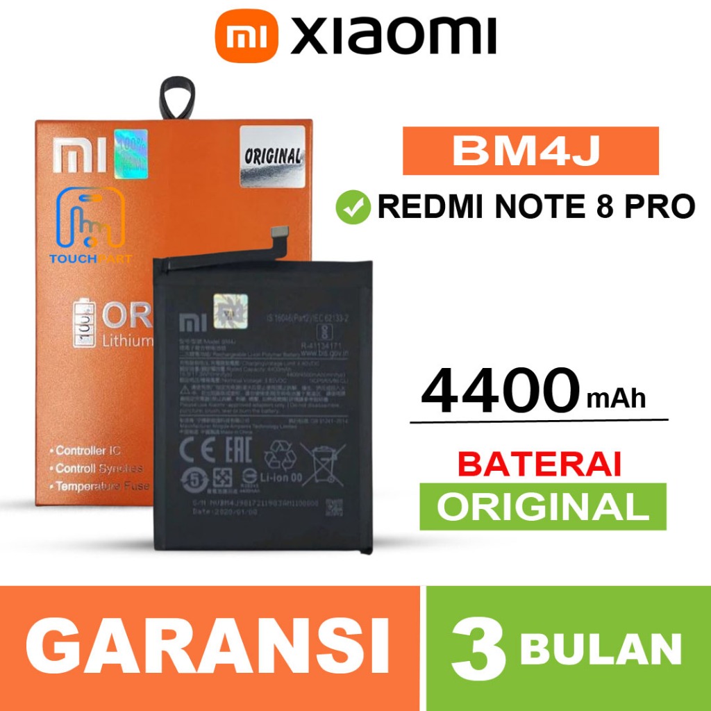 Jual BATERAI BATRE XIAOMI REDMI NOTE 8 PRO BM4J ORIGINAL | Shopee Indonesia
