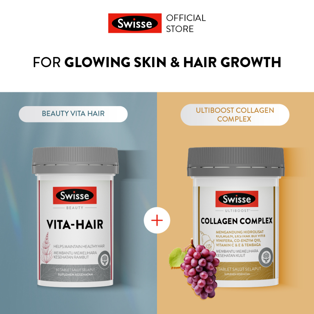 Jual Bundling Swisse Beauty Vita Hair + Swisse Ultiboost Collagen ...