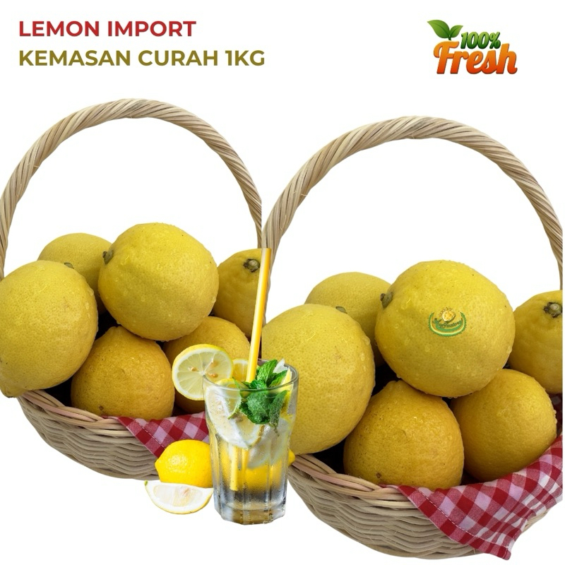 Jual Lemon import segar - & kemasan curah 1kg | Shopee Indonesia