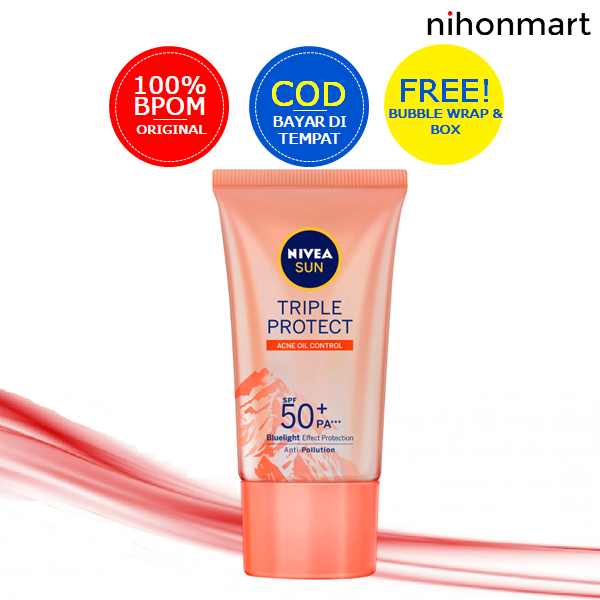 Jual Nivea Triple Protect Oil Control (SPF 50+) 40ml | Shopee Indonesia
