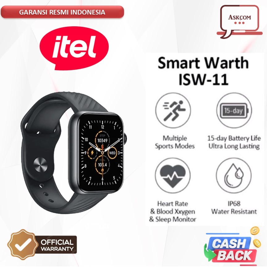 Jual itel Smart Watch ISW-O11 3 Active | Tahan Air 5ATM 100 Mode ...