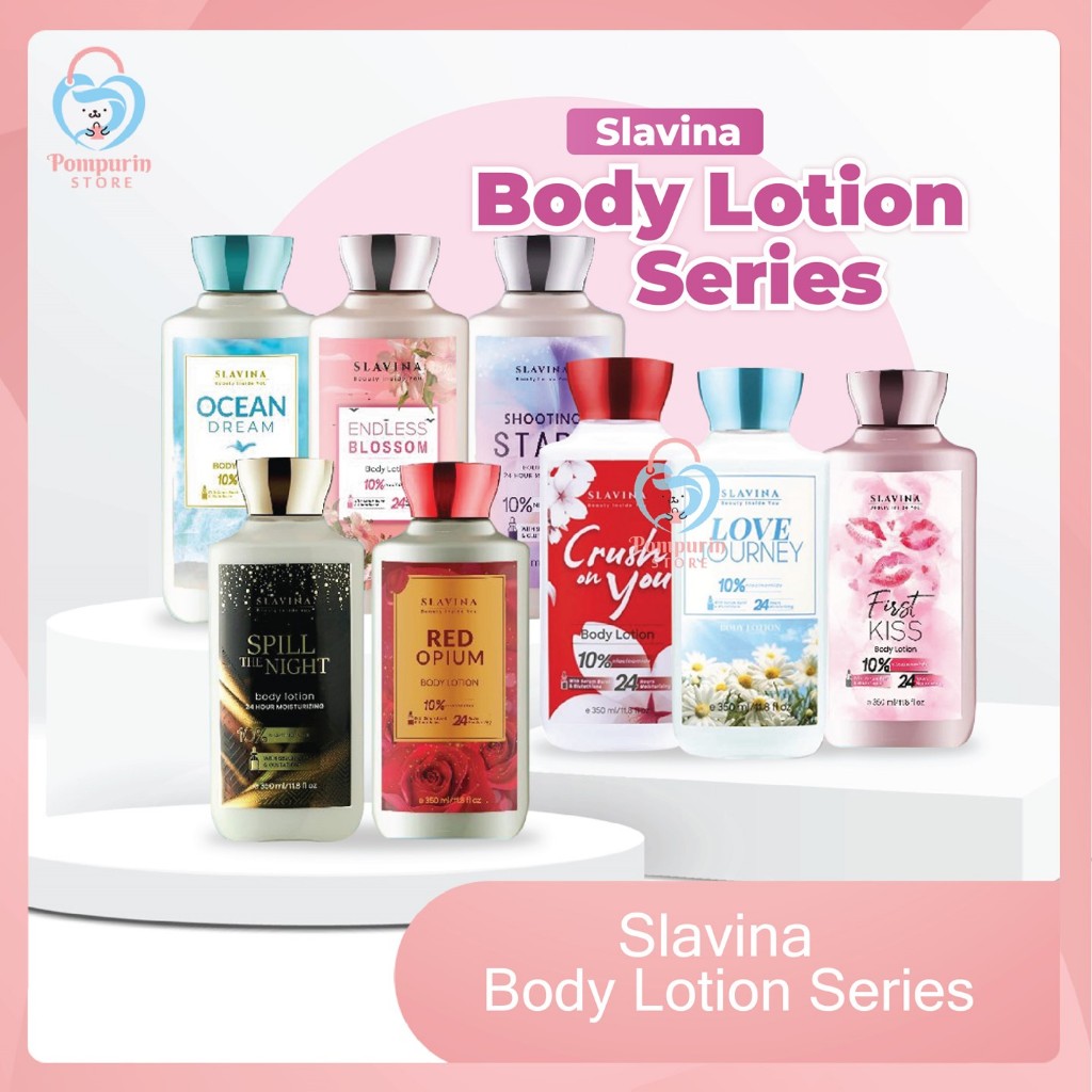 Jual SLAVINA Body Lotion Series - Body Care / Lotion Wangi Melembapkan Slavina | Shopee Indonesia