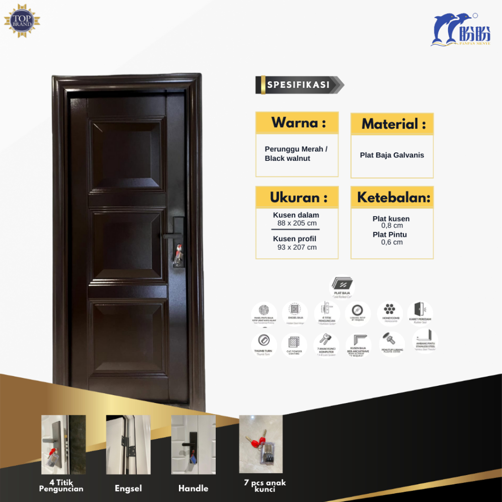 Jual PINTU BAJA SINGLE PANPAN/PINTU UTAMA/PINTU RUMAH/PINTU KAMAR ...