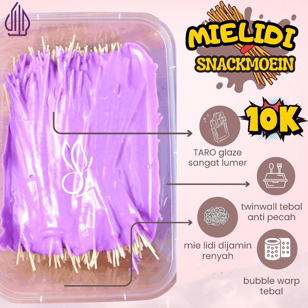 Jual MILIDI TARO BOX 750 ML / MIE LIDI / MI LIDI / MI BITING / SNACK ...