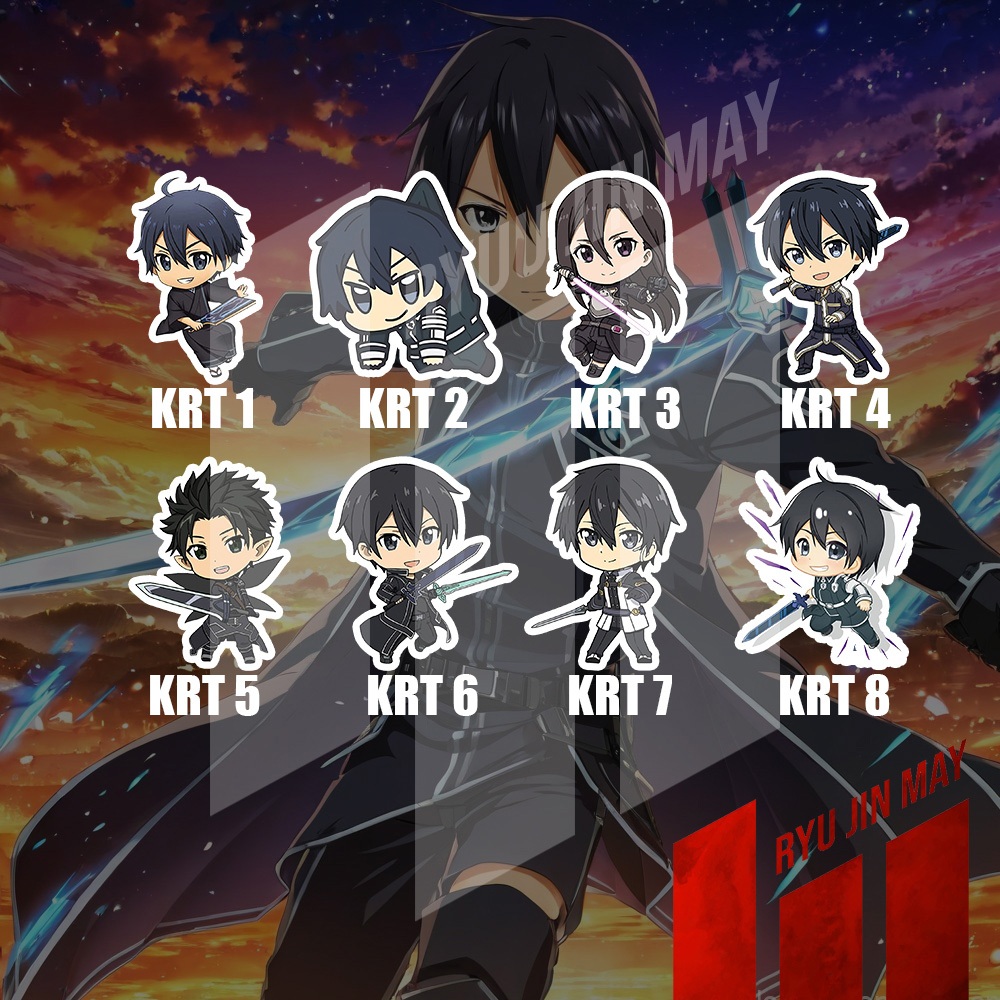 Jual Sticker Anime - Sword Art Online - Kirito | Shopee Indonesia