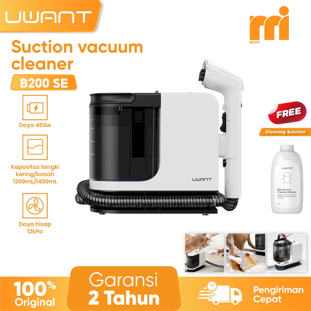 Jual Uwant B200 SE Wet Vacuum Cleaner 12Kpa Fabric Cleaning Machine ...