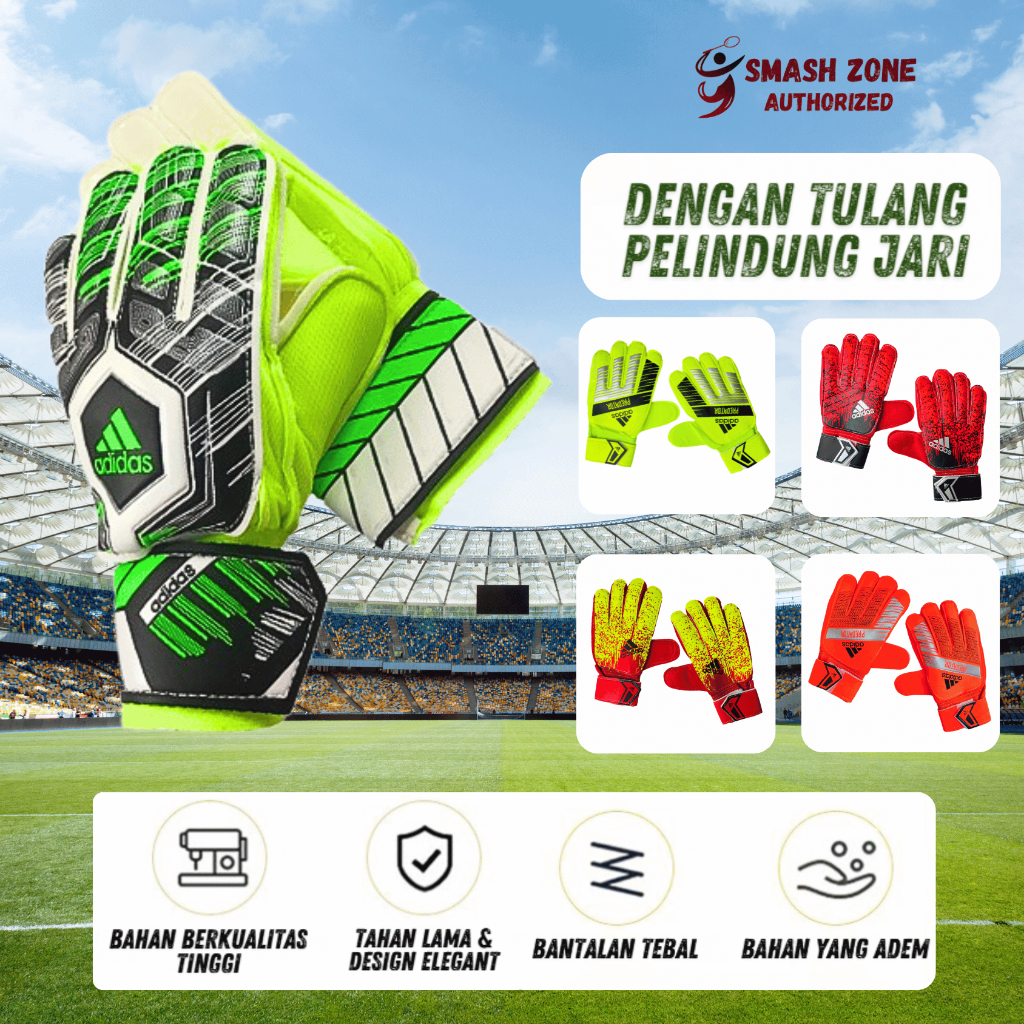 Jual Sarung Tangan Kiper Glove Dewasa/Anak Tulang GoalKeeper Glove ...