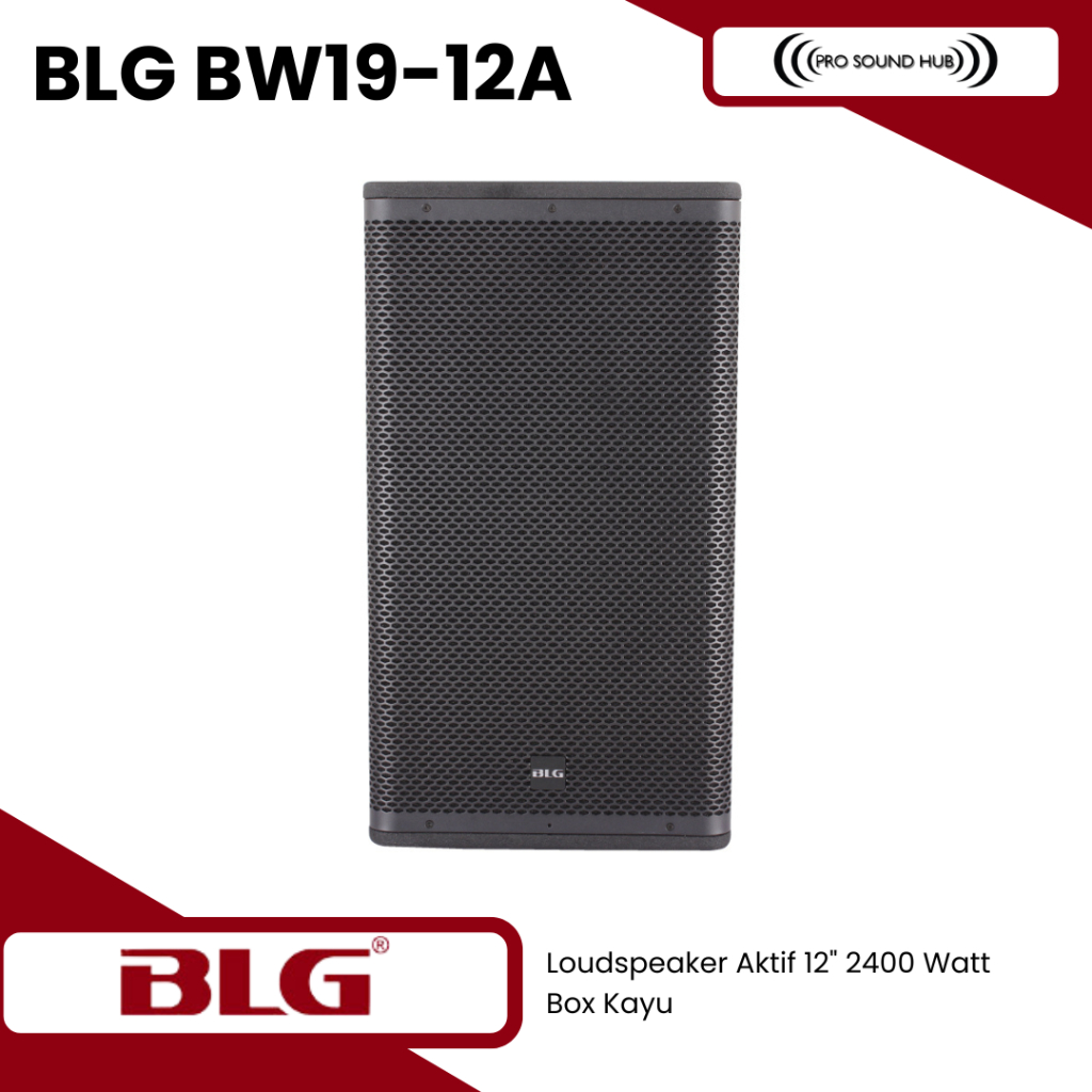 Jual BLG BW19-12A Active Speaker Aktif 12" 12 Inch 2400 Watt ...