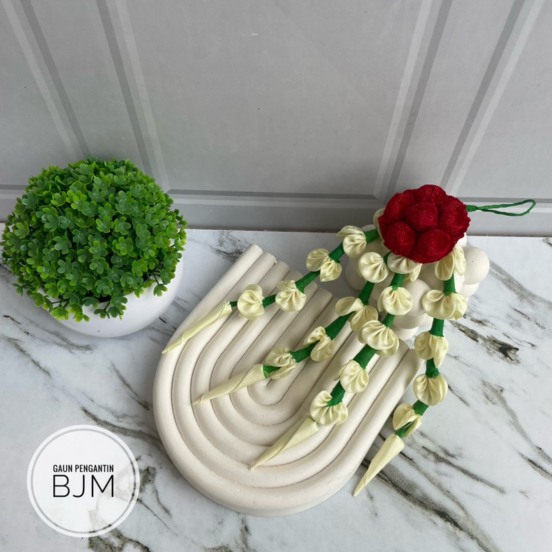 Jual (Ready new!!!) Melati Keris/Sumping Mekar Ceplok Merah | Shopee ...