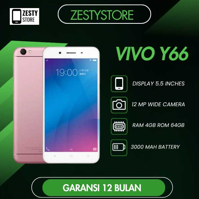 Jual VIVO Y66 RAM 4GB ROM 64GB BERGARANSI 1 TAHUN | Shopee Indonesia