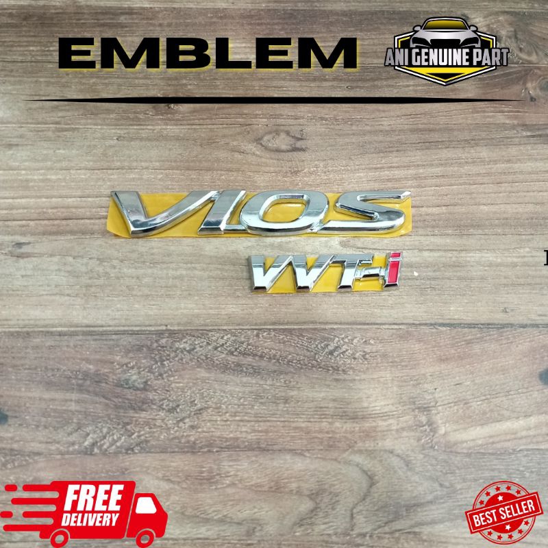 Jual Emblem Logo Tulisan Vios Vvt-i Original 2pcs Emblem | Shopee Indonesia